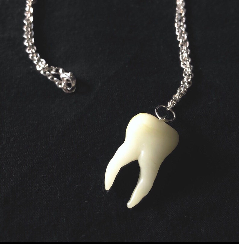 Gothic Alt Tooth Necklace Silver Fashion Accessories - Etsy