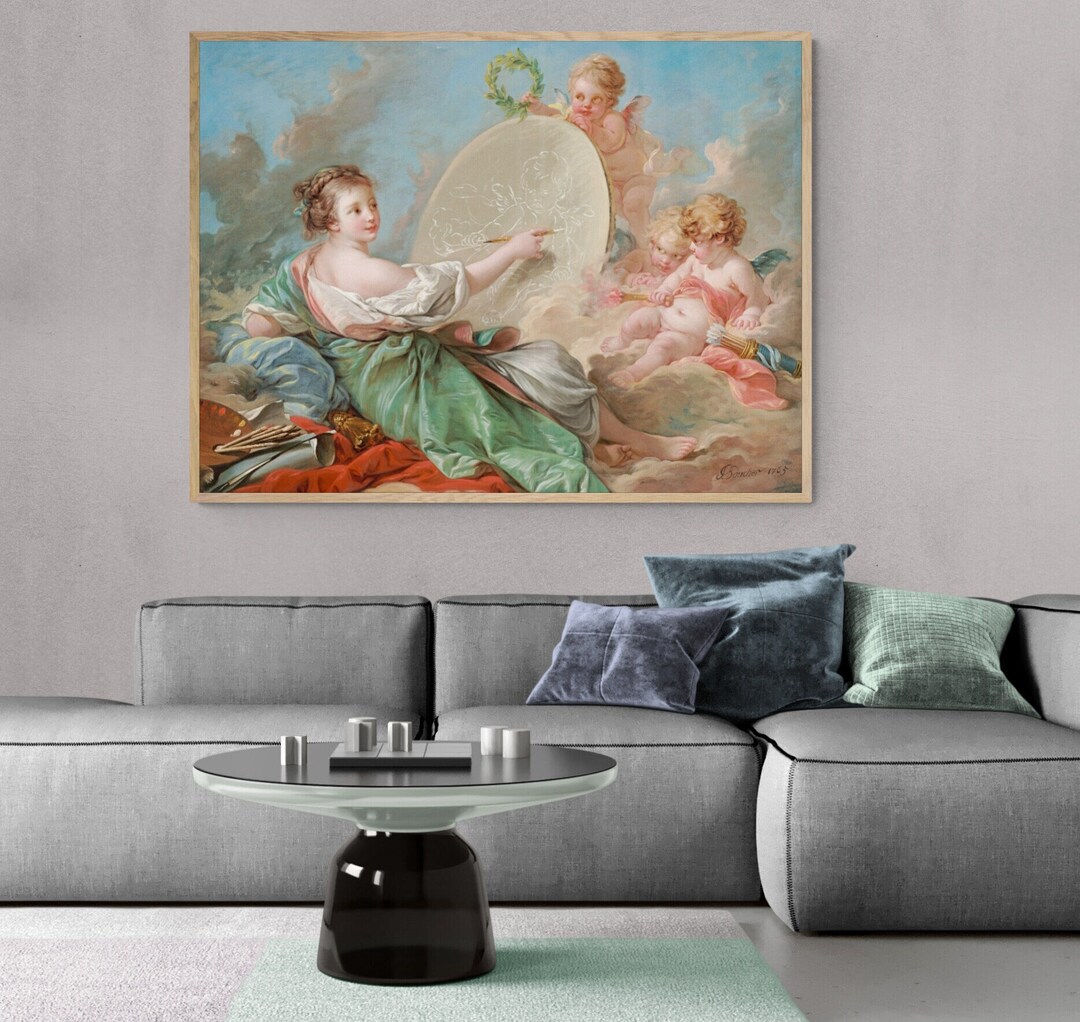Francois Boucher allegory of Painting Art Print Famous - Etsy