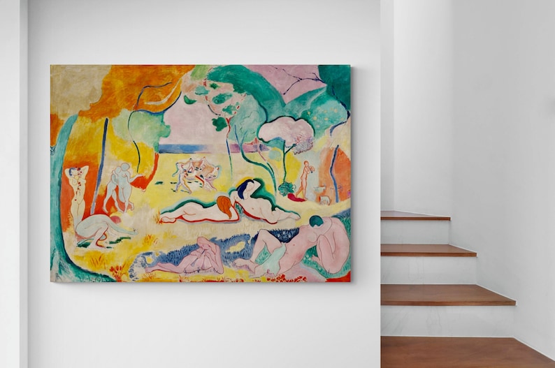 Henri Matisse Canvas the Joy of Life Le Bonheur De Vivre 1906 Matisse Paintings Modern Wall Art ...