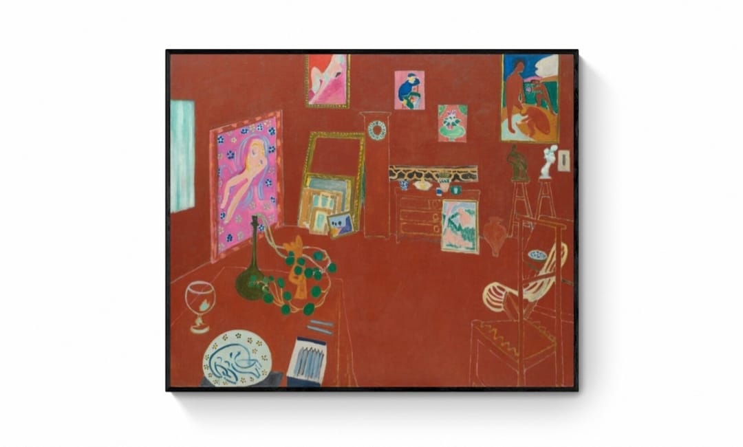 Matisse Red Studio , Henri Matisse the Red Studio , Matisse Print ...