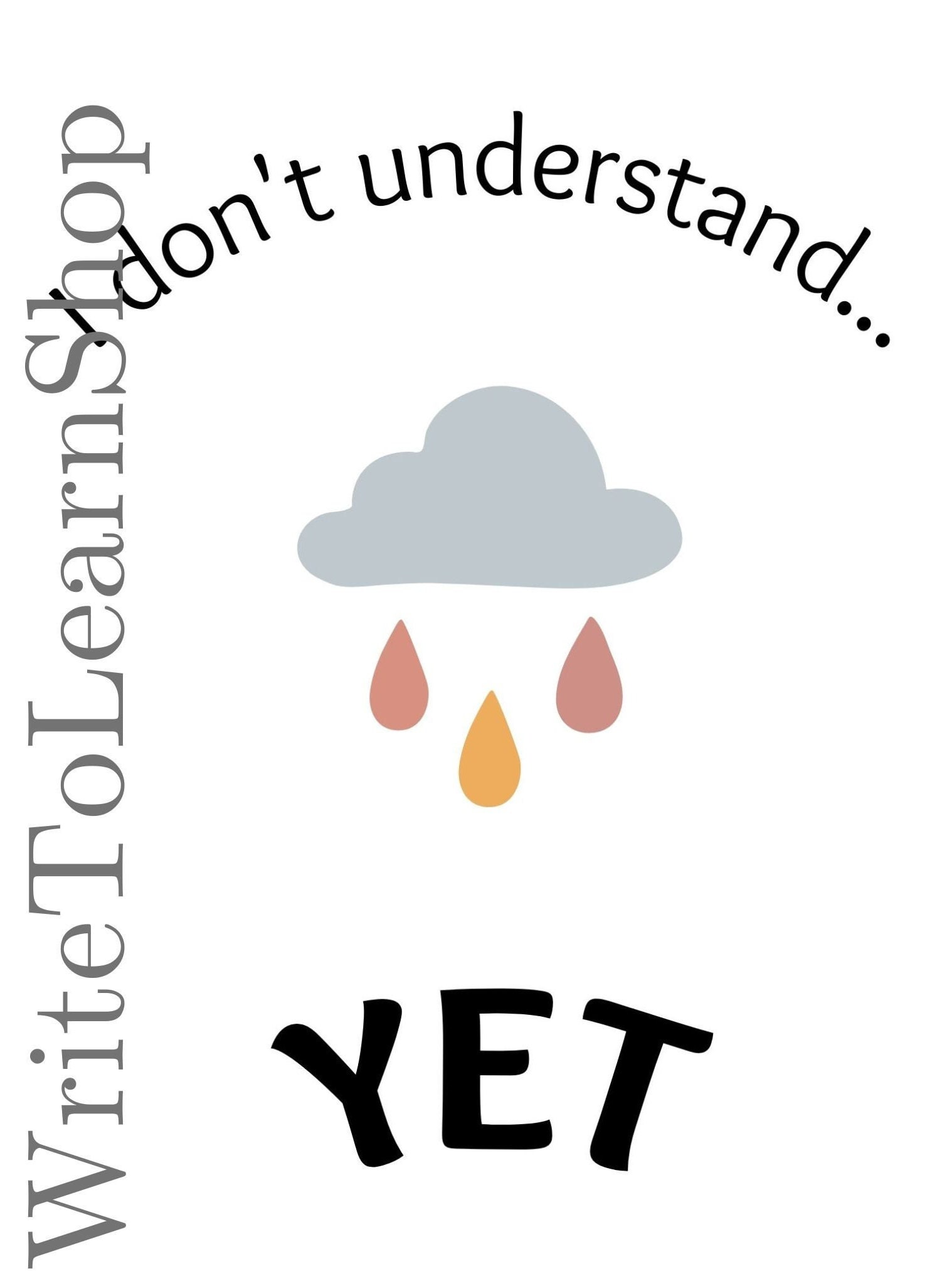 Digital Boho Rainbow Power of yet Poster Set- Growth Mindset, Classroom ...