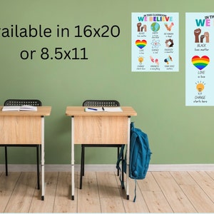 In This Classroom We Believe Printable Download in 2 Sizes Classroom ...
