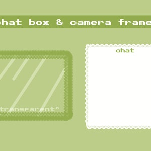 Cute Green Lace and Pixel Twitch Overlay - Etsy