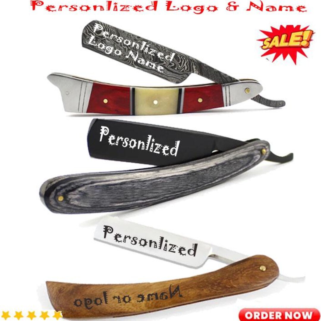 Hand Made Premium Damascus Steel Straight Razor Personalized Razor ...