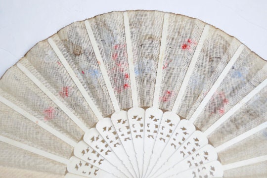 Flamenco Fan, Spanish Hand Drawing Fan, Spanish Art, Vintage Fan, Woman ...