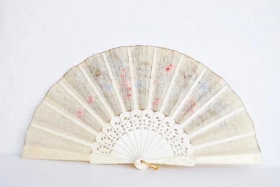 Flamenco fan, Spanish hand drawing fan, Spanish art, … - Gem