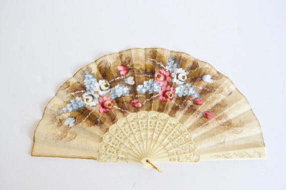 Flamenco fan, Spanish hand drawing fan, Spanish art, … - Gem
