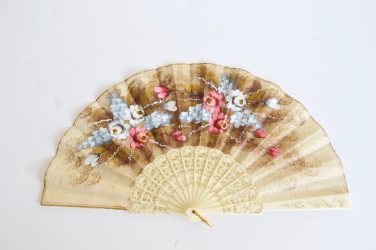Flamenco Fan Spanish Hand Drawing Fan Spanish Art Vintage - Etsy