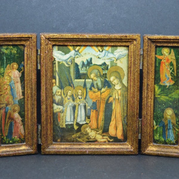 Antique Religious Triptych - Etsy