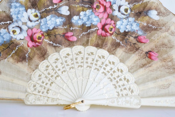 Flamenco fan, Spanish hand drawing fan, Spanish art, … - Gem