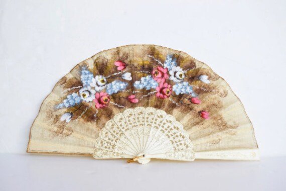 Flamenco fan, Spanish hand drawing fan, Spanish art, … - Gem