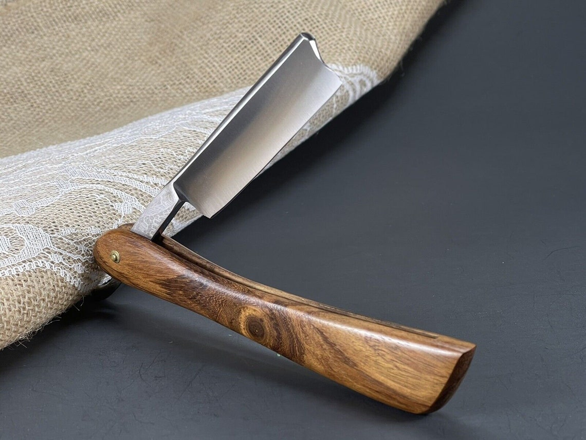 Vintage Barber Salon Straight Razor Cut Throat Shaving Razor Gift Set ...