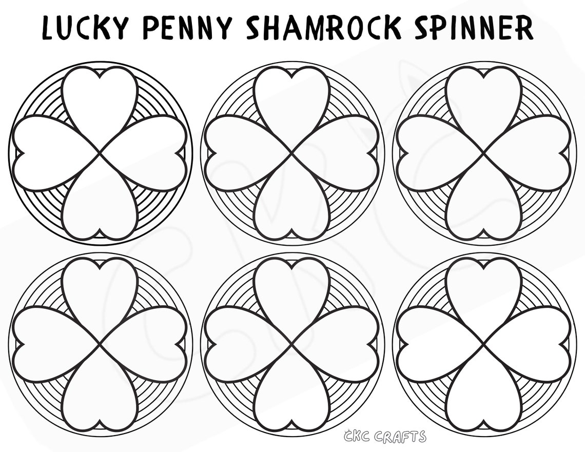 St. Patrick's Day Craft, Penny Spinner, Kids Early Literacy Activity ...
