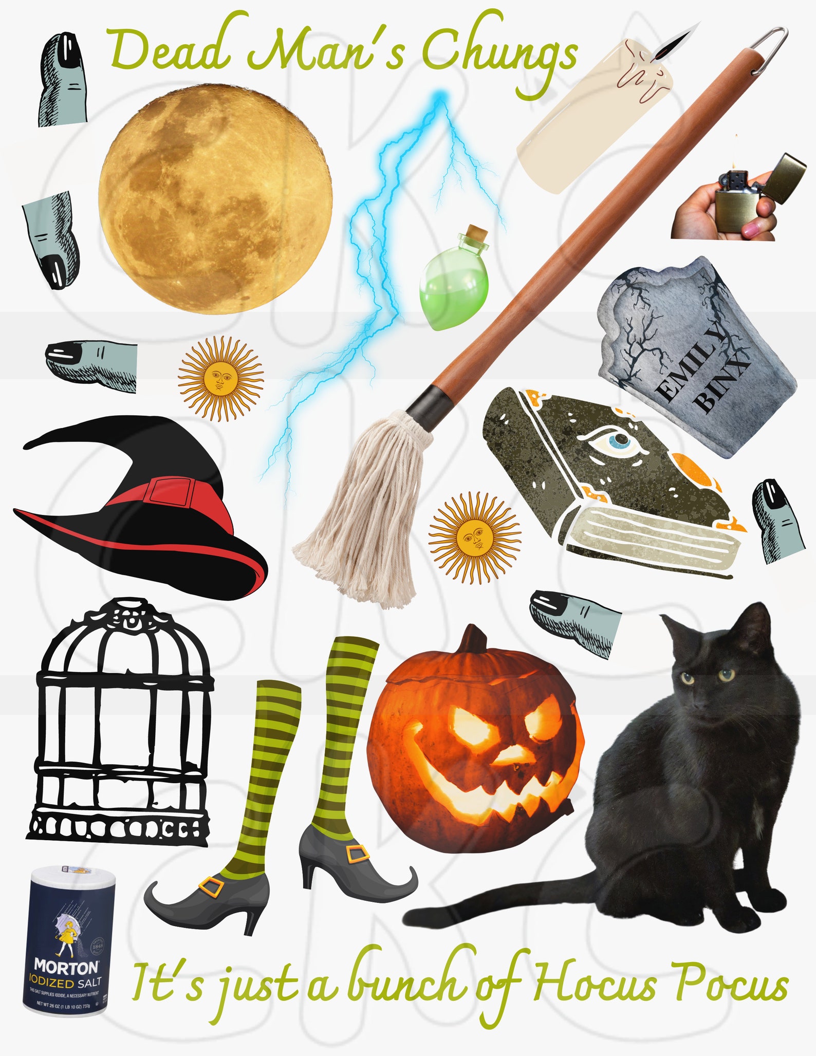 Hocus Pocus Collage Kit Digital Download - Etsy