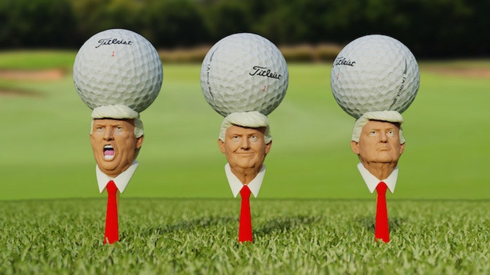 Donald Trump Golf Tees Hand Painted set of 3 Big, Strong, Beautiful ...