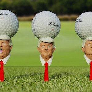 Donald Trump Golf Tees Hand Painted set of 3 Big, Strong, Beautiful ...