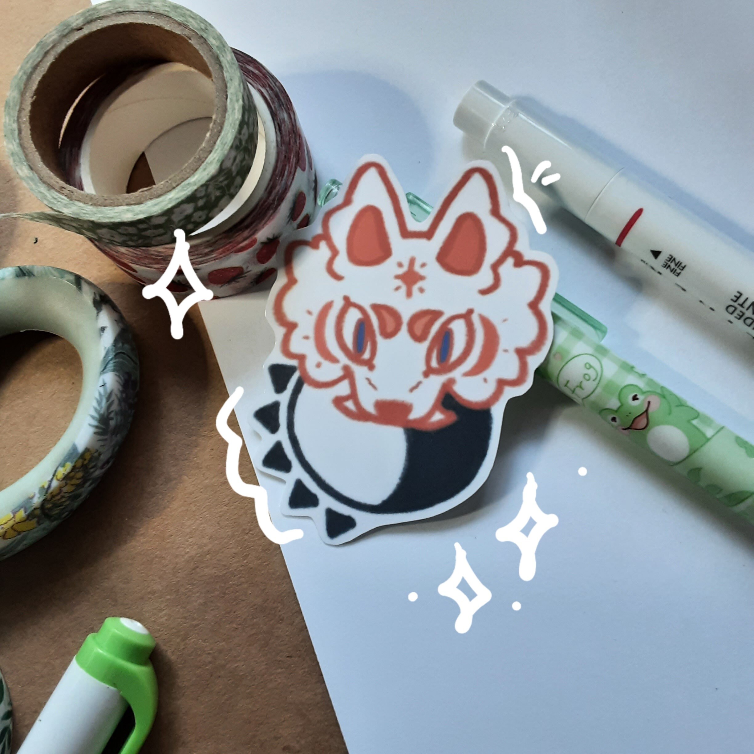 Fenrir Fenrir Sticker Skoll and Hati Norse Mythology - Etsy