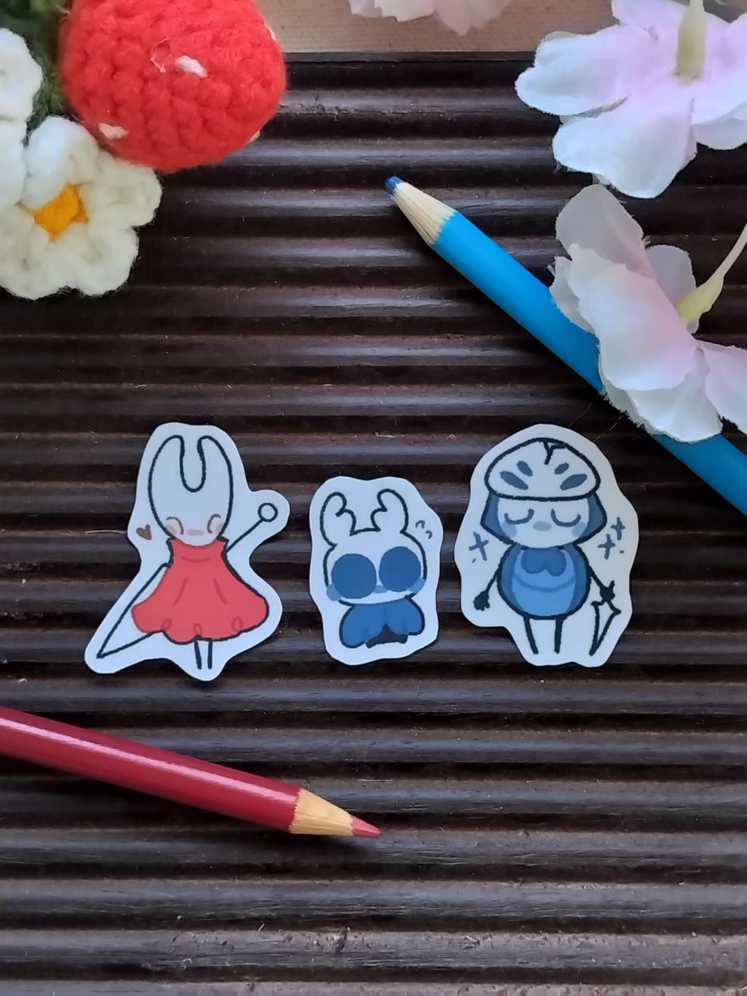 Indie Video Game Stickers: Hornet, Quirrel, Ghost - Vinyl Decals - Etsy