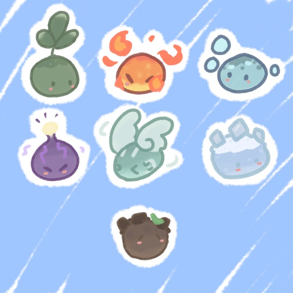 Genshin Hydro Stickers - Etsy