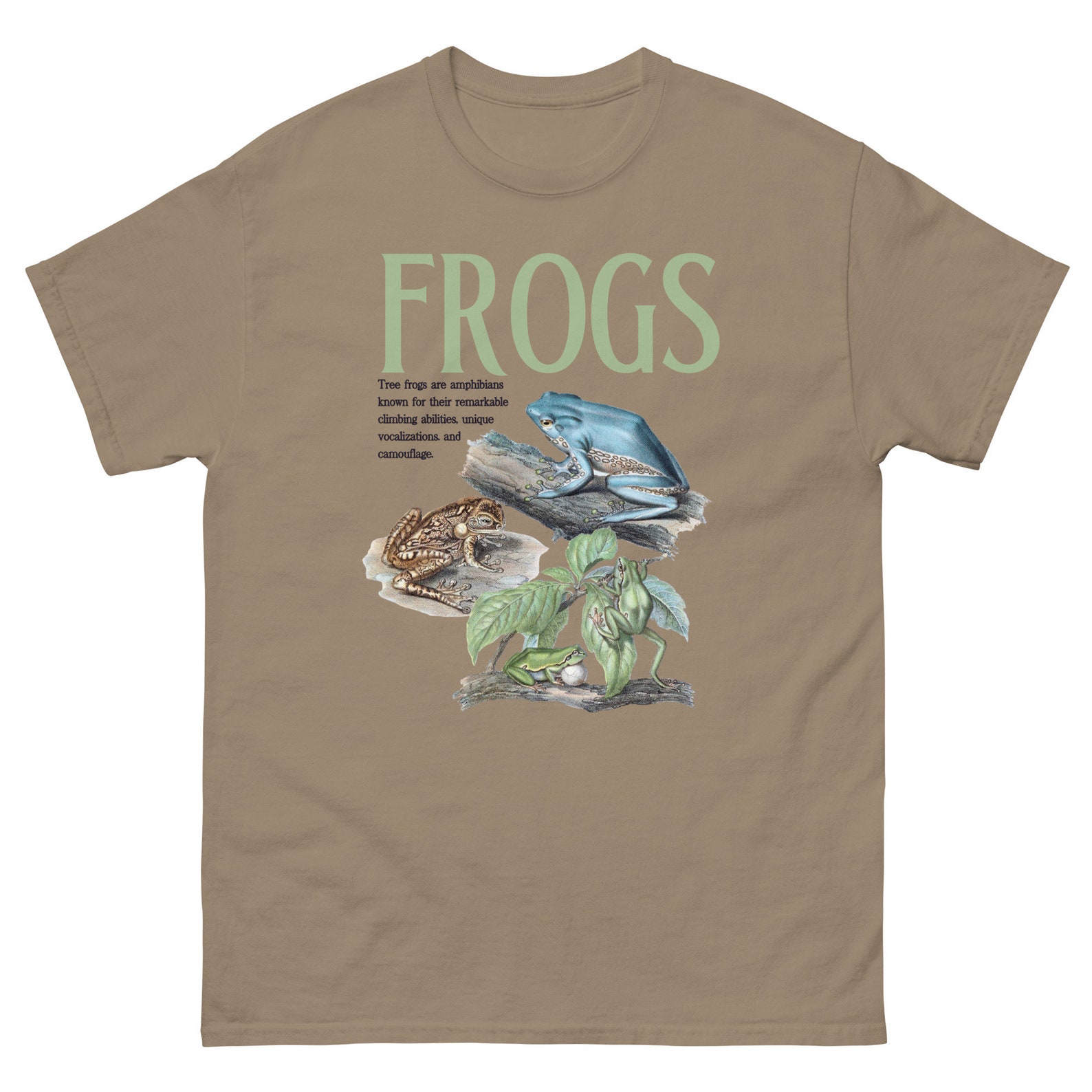 Tree Frog T-shirt, Nature Lover, Biology, Frog Facts - Etsy
