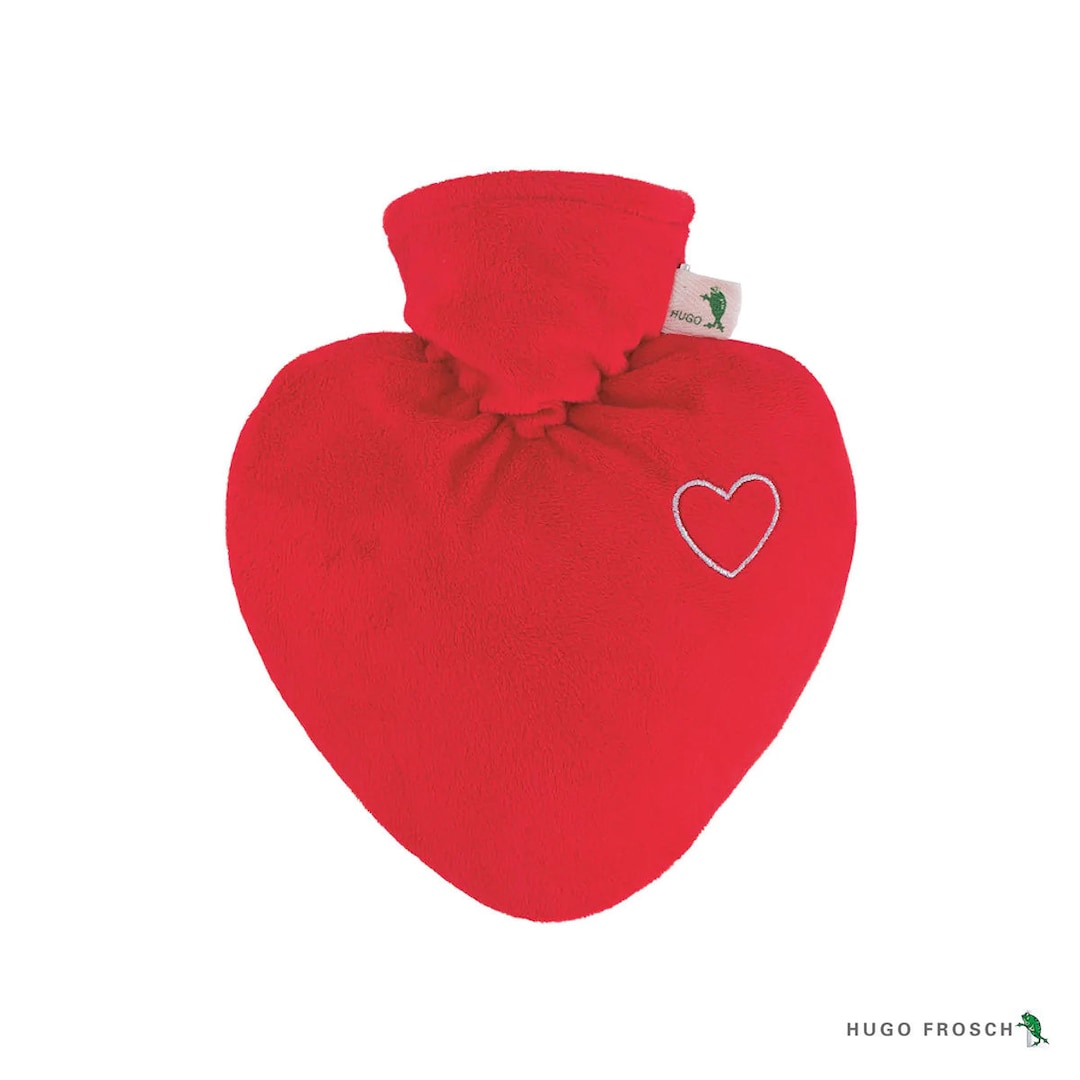 Heart Shaped Hot Water Bottle, Gift of Love Her Valentines Gift Mothers ...