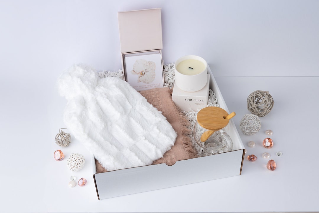 Wellness Gift Box: Serenity Self-care Set With Blanket & Candle - Etsy