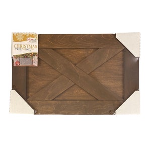 Christmas Tree Box Skirt - Rustic Farmhouse X - Wooden X Tree Collar - Etsy