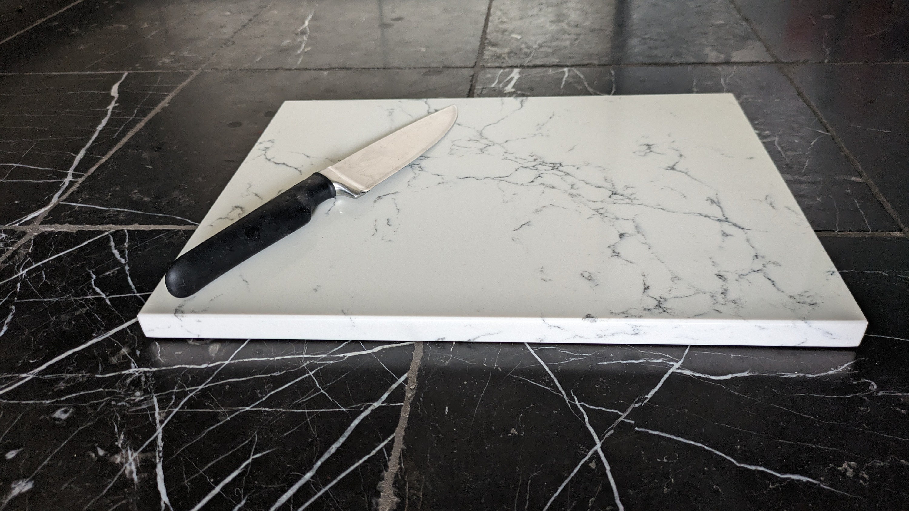 Large Misterio White Quartz Chopping Board BLANC OFF WHITE - Etsy UK