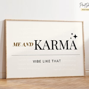 Printable Karma Wall Art Gallery, Taylor Swift Karma Prints, Taylor ...