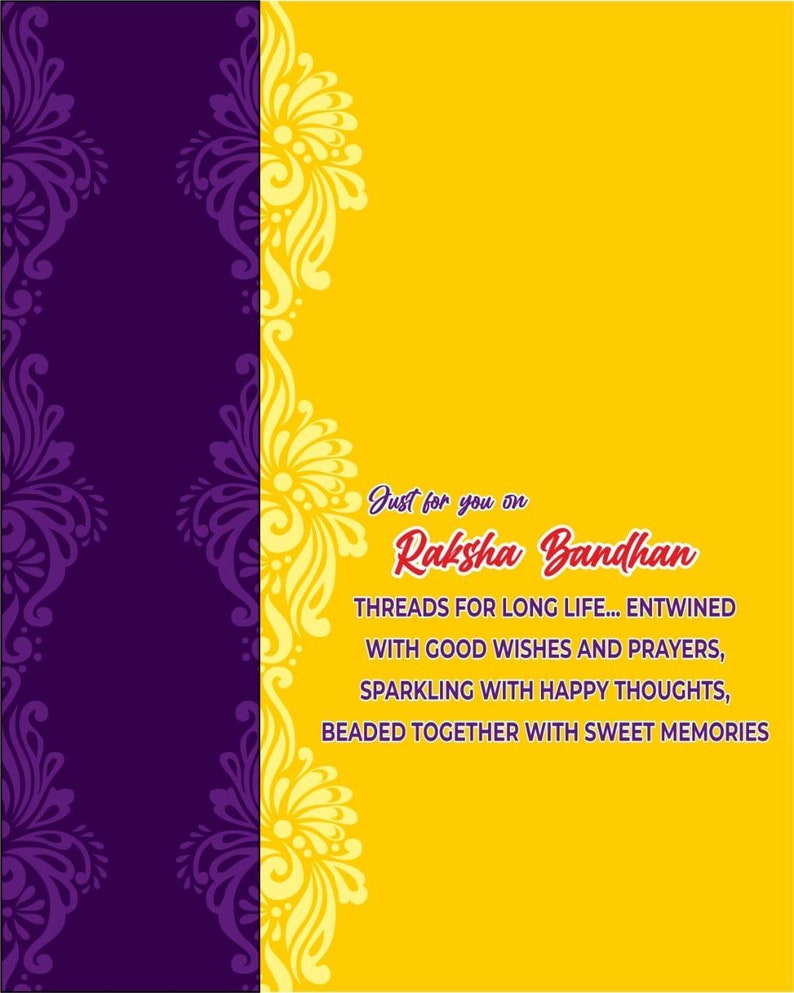 Personalised Colourful Cute Cube Letter Rakhi With Card. Rakhri ...