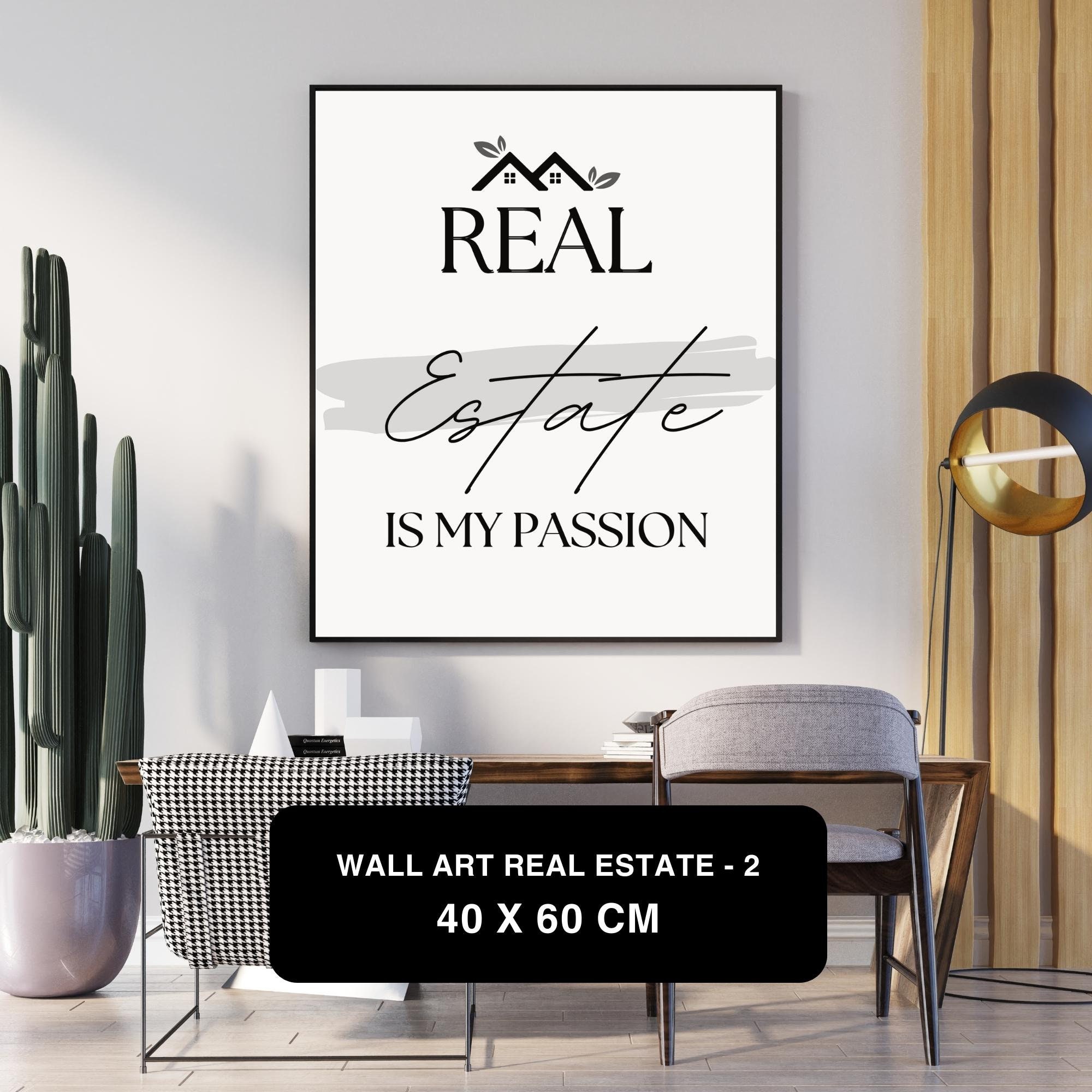 Real Estate Wall Art,3pc Set Printable Wall Art,real Estate Office ...