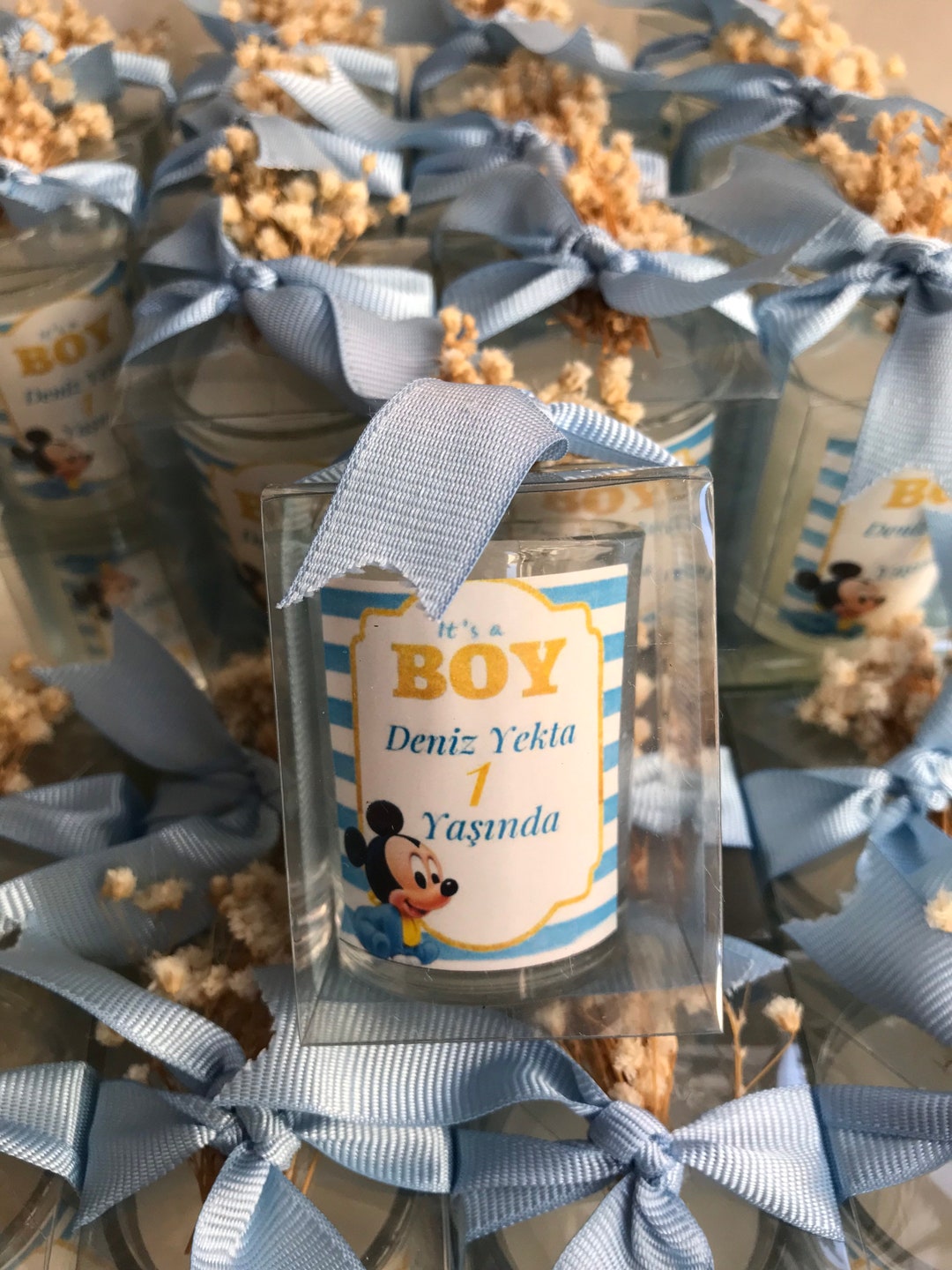 Mickey Mouse,it’s A Boy Miki Candle Favors,candle Favors,mini Mouse ...