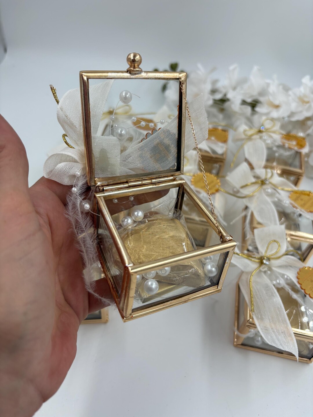 Personalized Glass Box Favors ,wedding Chocolate Favors ,luxury ...