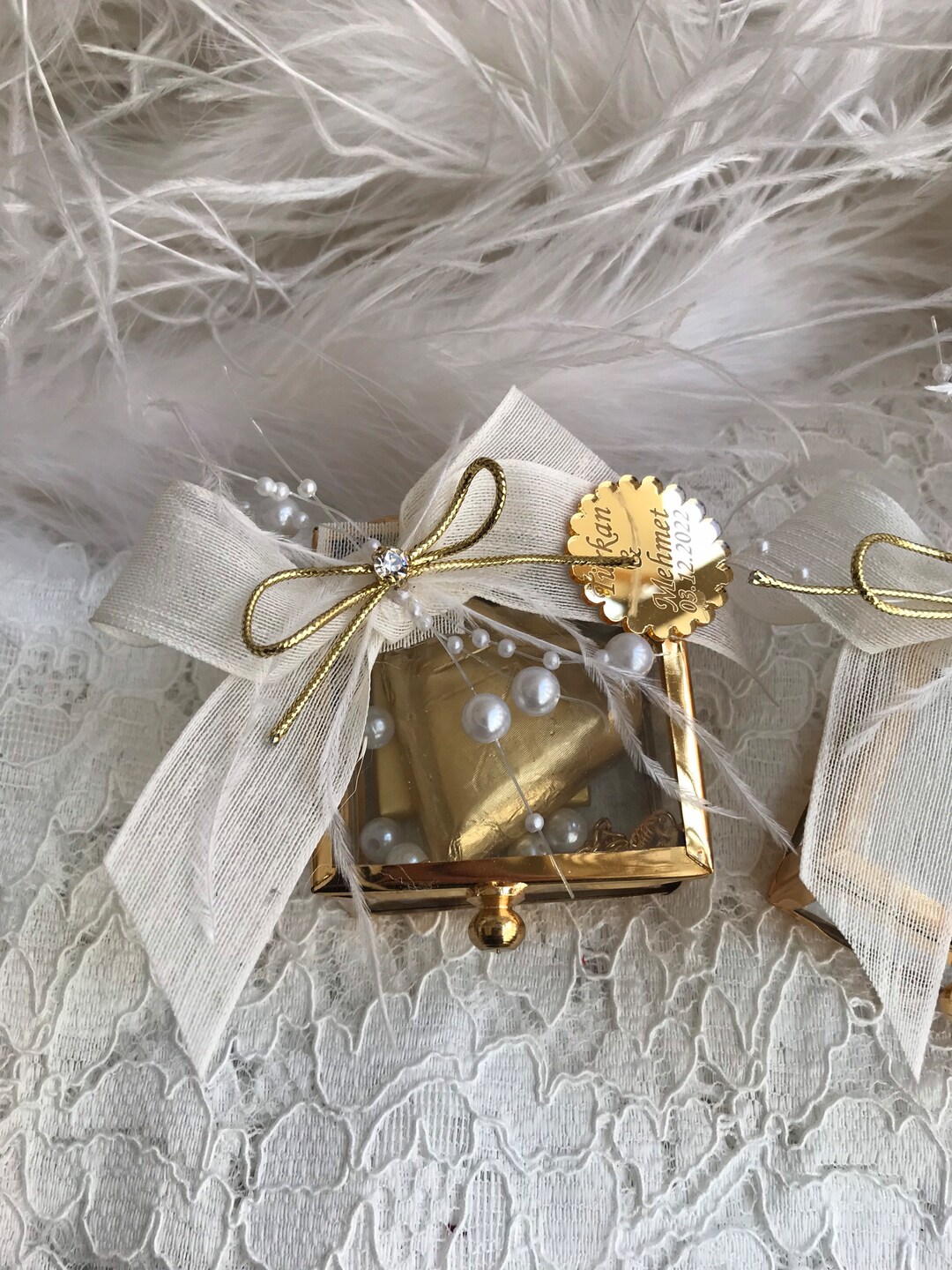 Personalized Glass Box Favors ,wedding Chocolate Favors ,luxury ...