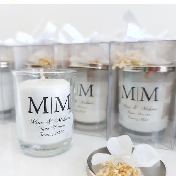 Wedding Candle Favor - Etsy