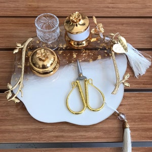 Engagement Wedding Tray , Personalized Tray Set , Resin Tray Set,epoxy ...