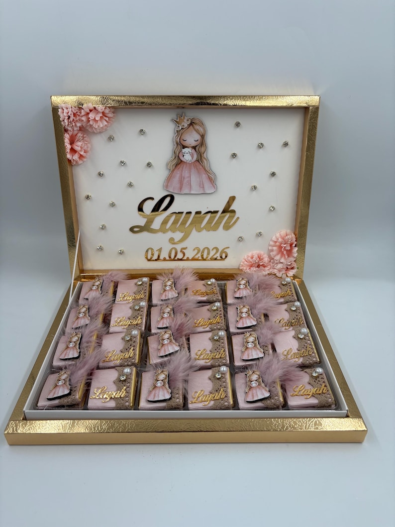 Princess Baby Chocolate Favors, Baby Girl Chocolate Favors for Baby ...