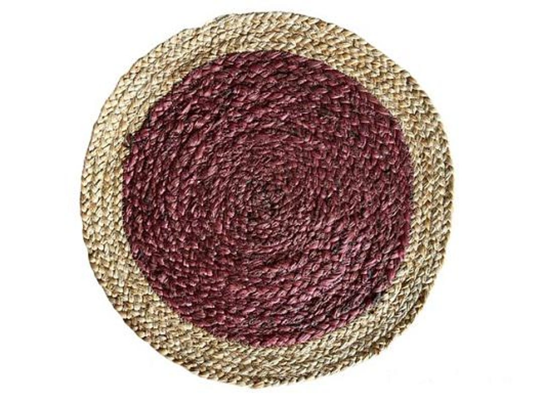 Handmade Purple Color Placemats Round Shape, 15 In, Set of 4 - Etsy
