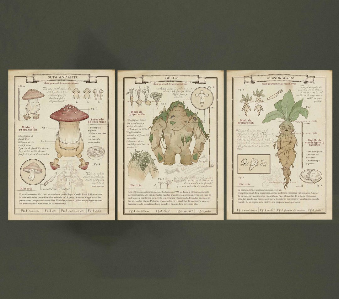 Dungeon Meshi - Gourmet Dungeon Guide - Etsy