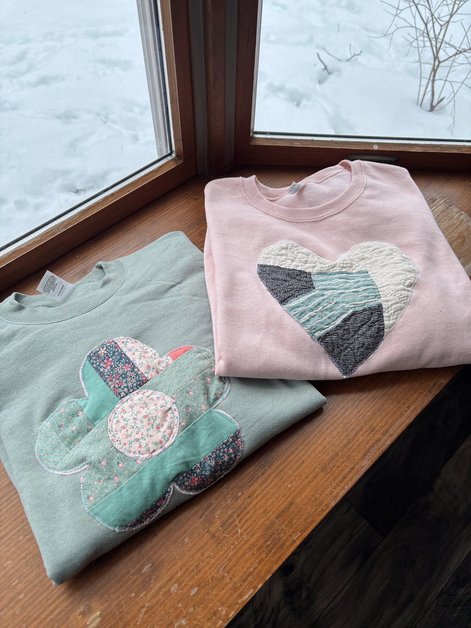 Vintage Sweatshirt, Repurposed Crewneck, Quilt Patchwork Sweatshirt - Etsy