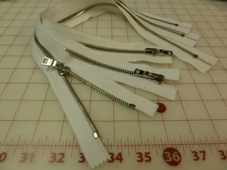 50 Pc of 20 Inch Metal Zippers High-quality Nickel Plate - Etsy