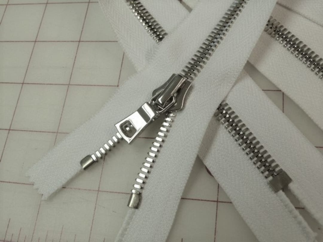 50 Pc of 20 Inch Metal Zippers High-quality Nickel Plate - Etsy