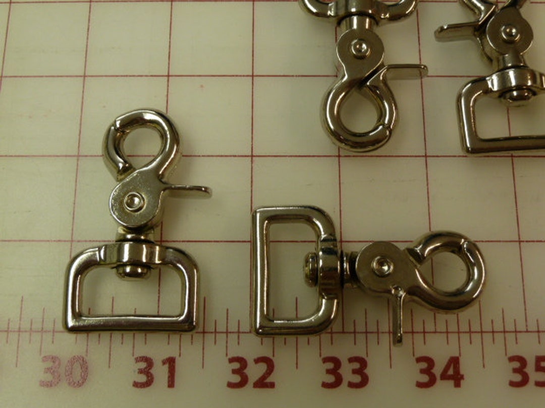 1 Inch Swivel Snap Large Hook Nickel Plate - Etsy