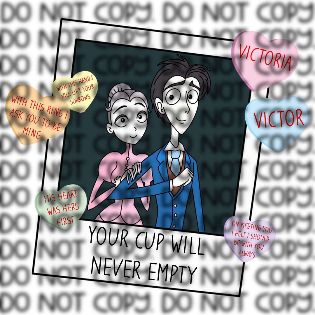 Corpse Bride Valentine Png Victor and Victoria - Etsy