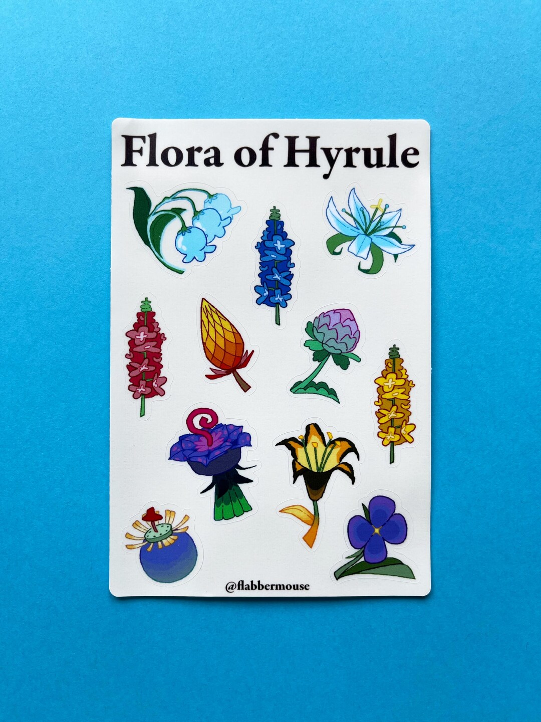 Flora & Fauna of Hyrule Sticker Sheets // Pretty Vintage Bugs Flowers ...