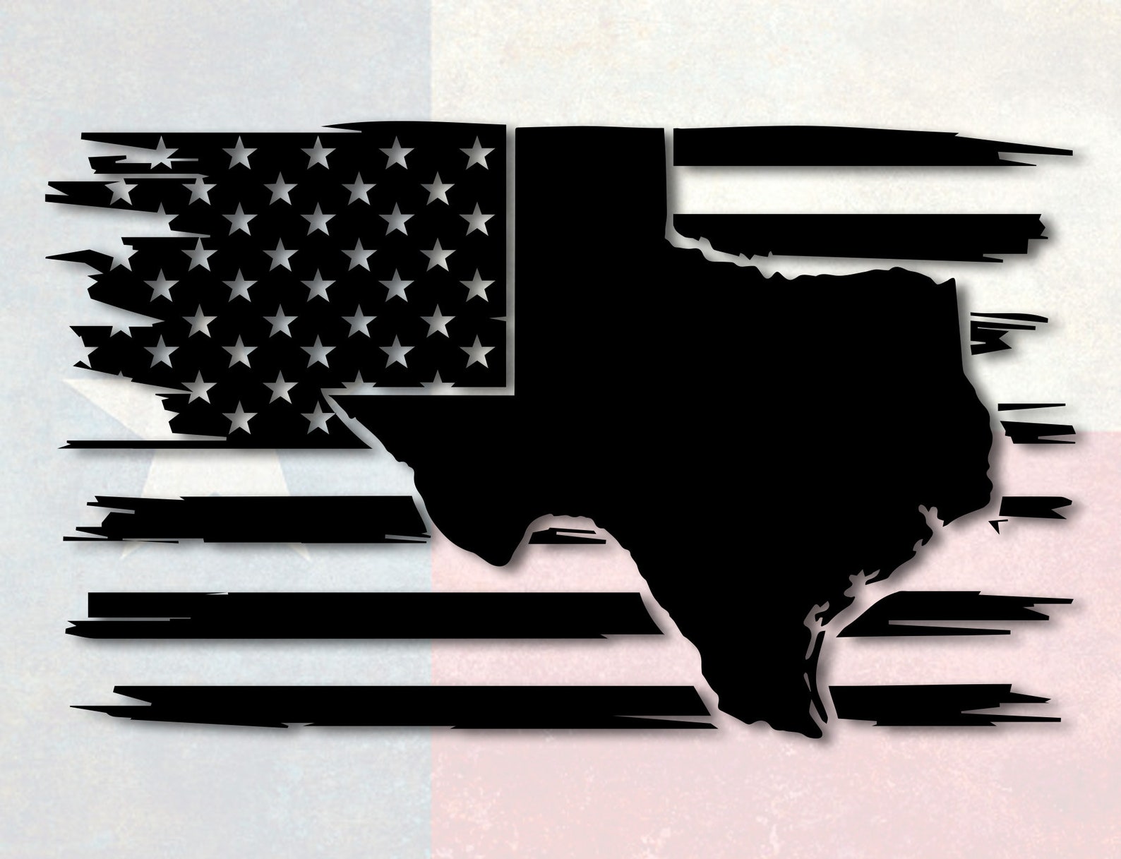 Texas Distressed American Flag Svg File•digital Download•svg File for ...