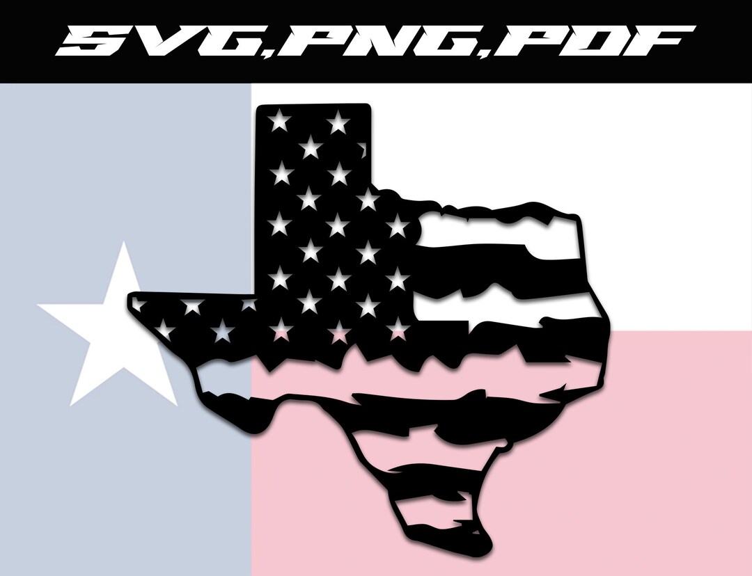 Texas Ripped American Flag Svg File•digital Download•svg File for ...