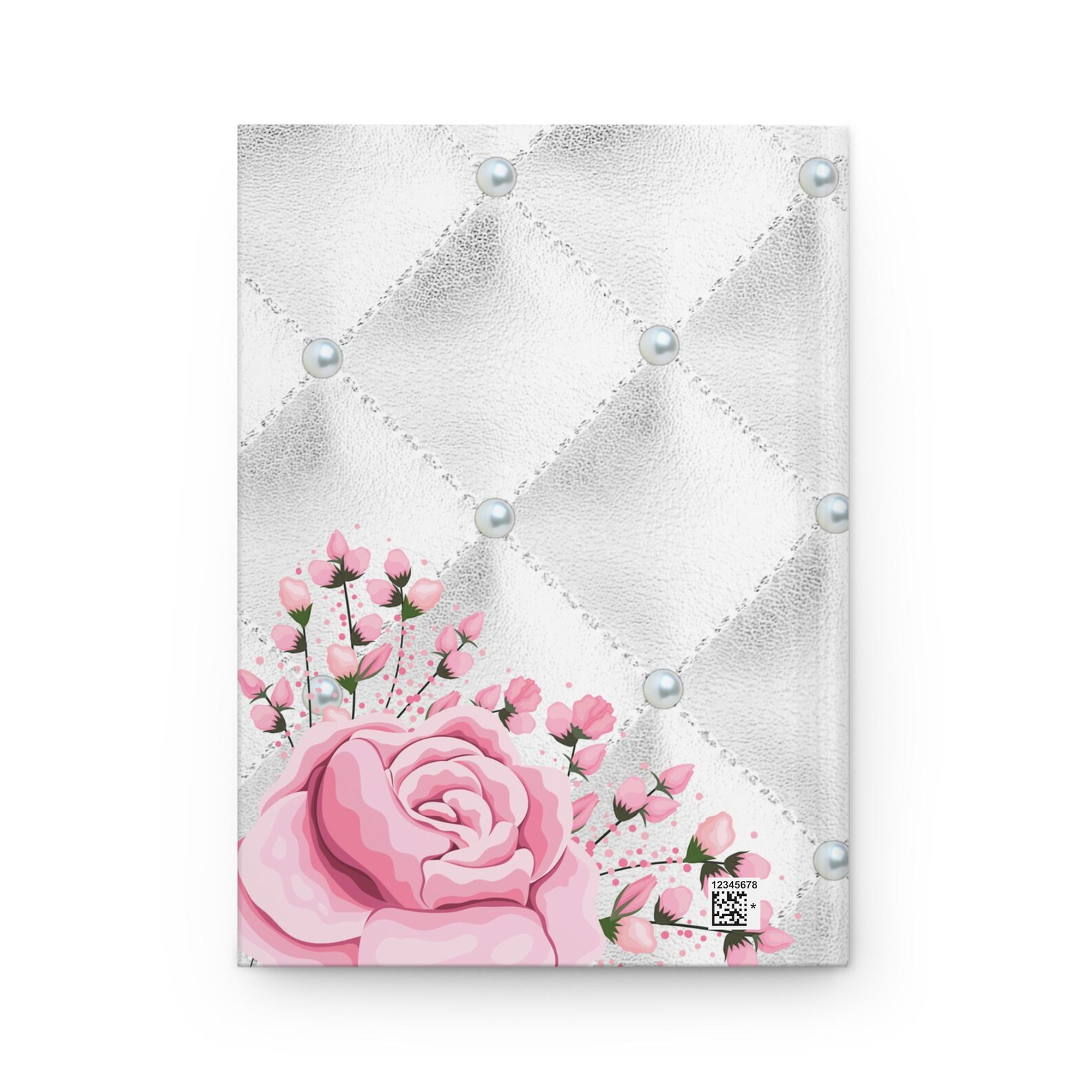 Hardcover Journal - Pink Roses & Pearls - Etsy