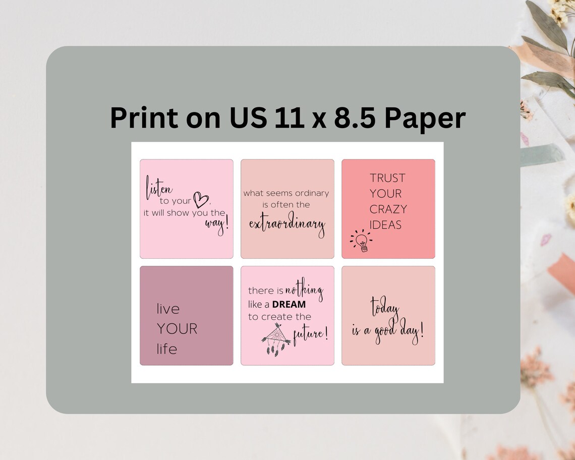 Printable Positive Mindset Cards | Mindset Cards| Daily Affirmation ...