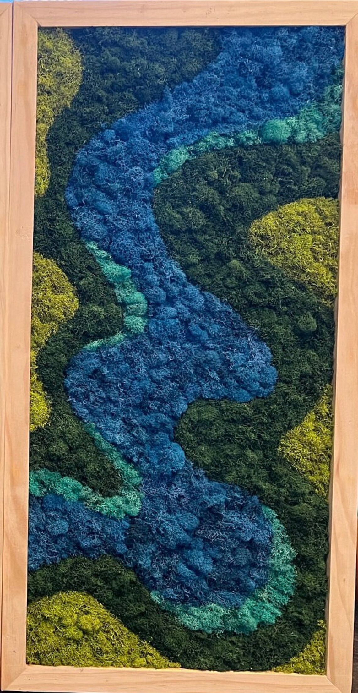 3 Panel Moss Art, Moss Art, Preserved Moss Art, Framed Moss Art, Moss Art Gift, Gift for Mom ...